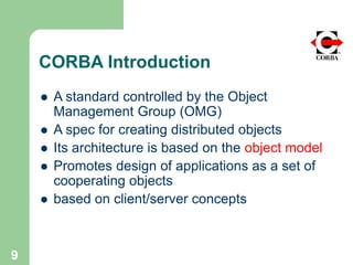 Corba introduction and simple example | PPT