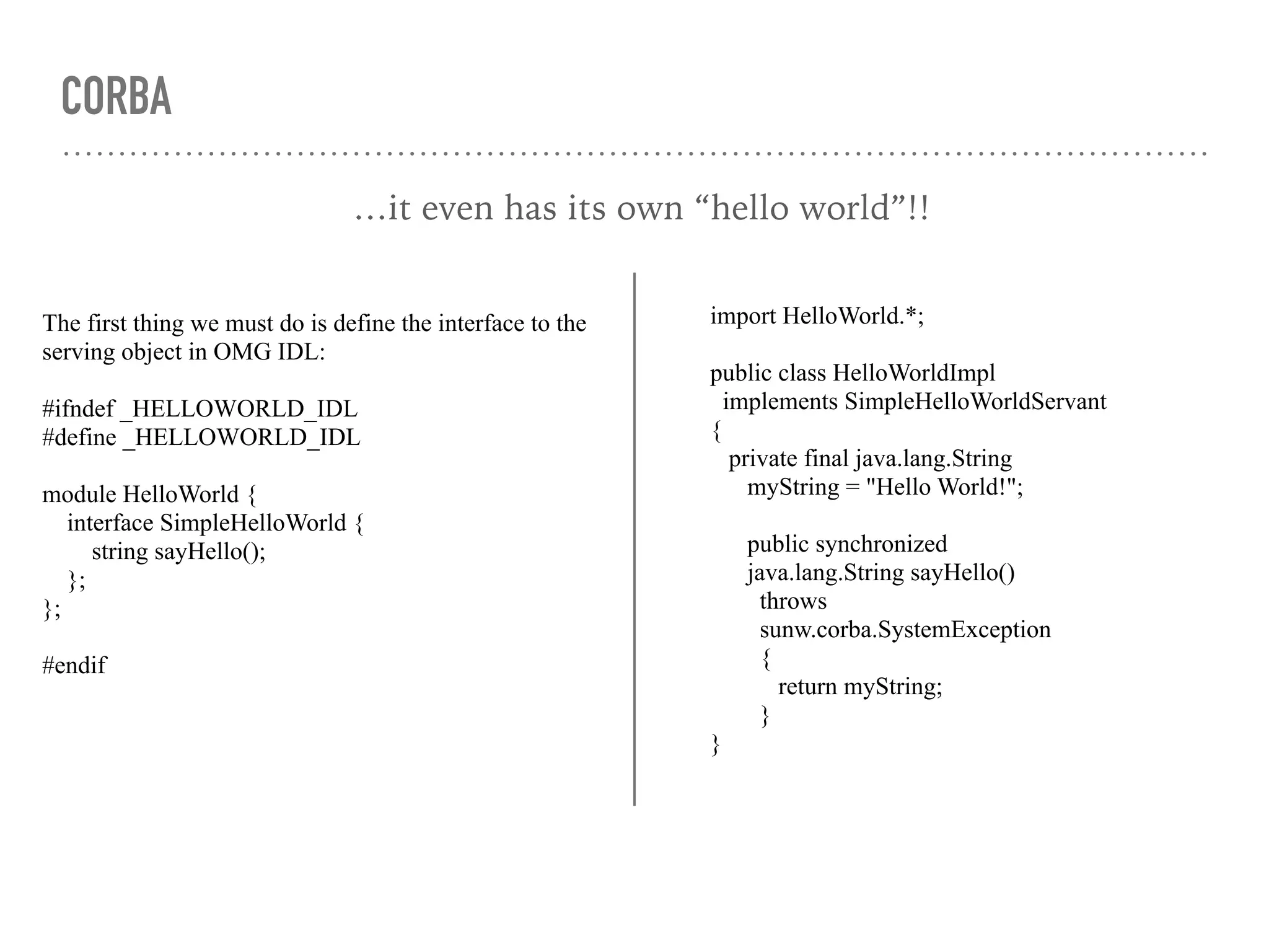 CORBA - Introduction and Details | PDF