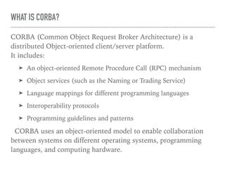 CORBA - Introduction and Details | PDF