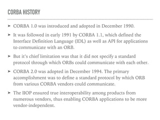 CORBA - Introduction and Details | PDF
