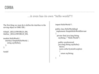 CORBA - Introduction and Details | PDF