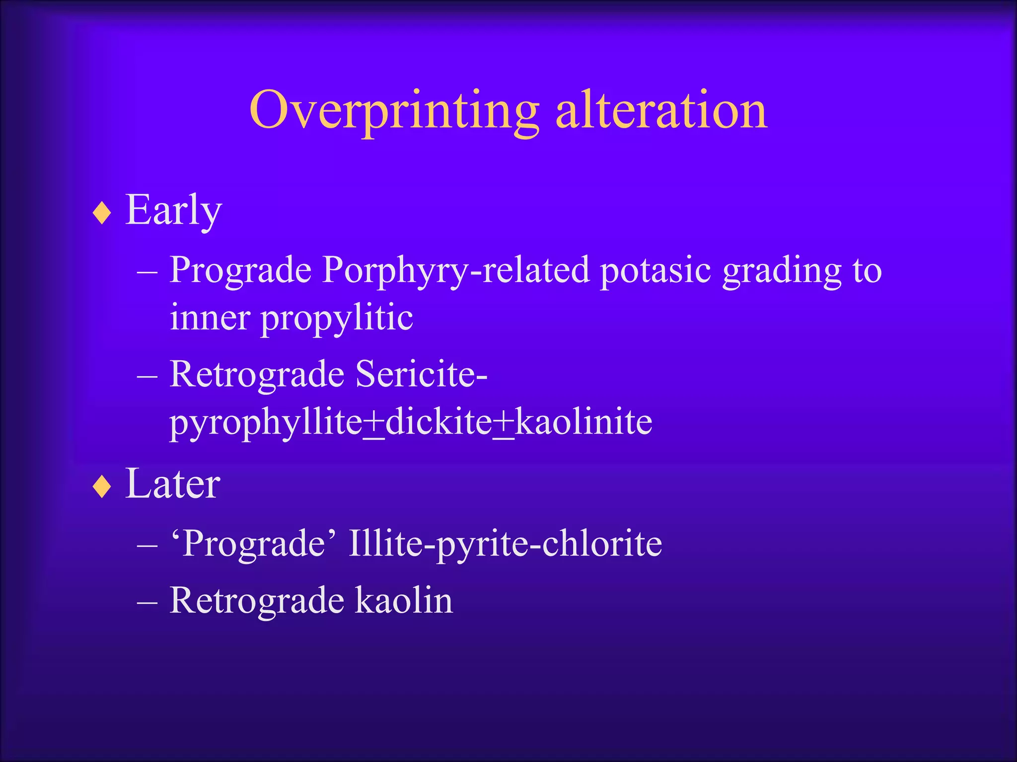 epithermal course 8 Gosowong geological model July 2007.ppt