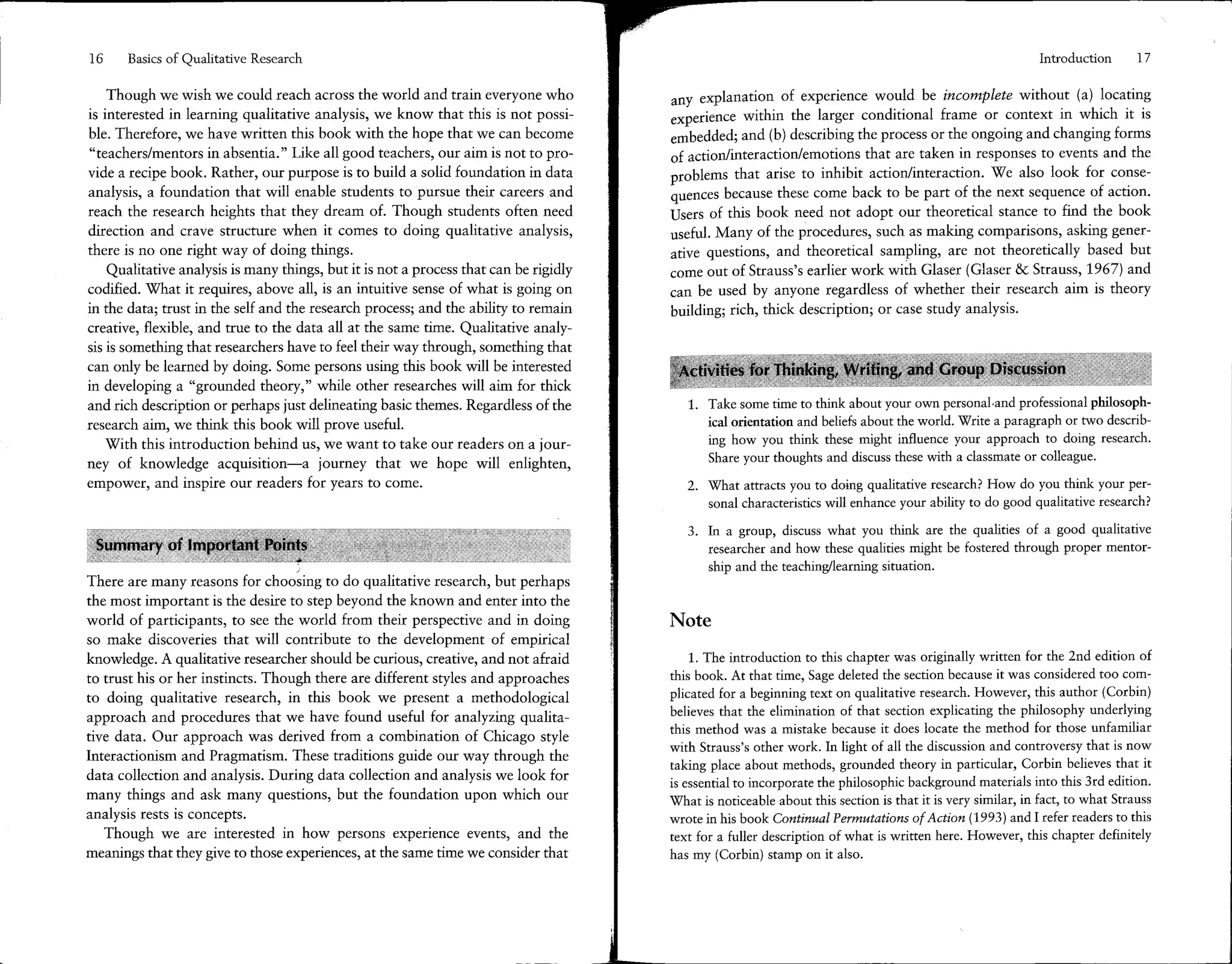 Corbin strauss basics of qualitative research - chapters 1, 3, 4 | PPT