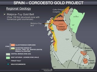 Proyecto Oro Corcoesto - Corcoesto gold project | PDF