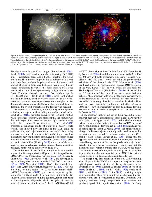 The Expansion of the X-Ray Nebula Around η Car | PDF