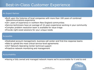 FairPoint Communications Corporate Overview 2013 | PPTX | Computer ...