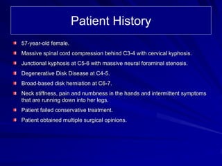 Case Review #6: 57 year old female with severe spinal cord compression ...