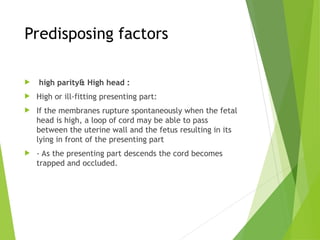 cord-presentation and its management in a | PPT