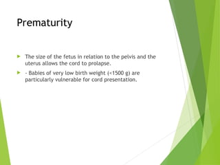 cord-presentation and its management in a | PPT