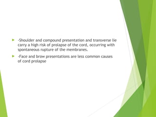 cord-presentation and its management in a | PPT
