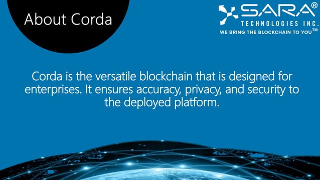 Corda advanced blockchain | PPTX | Internet | Computing
