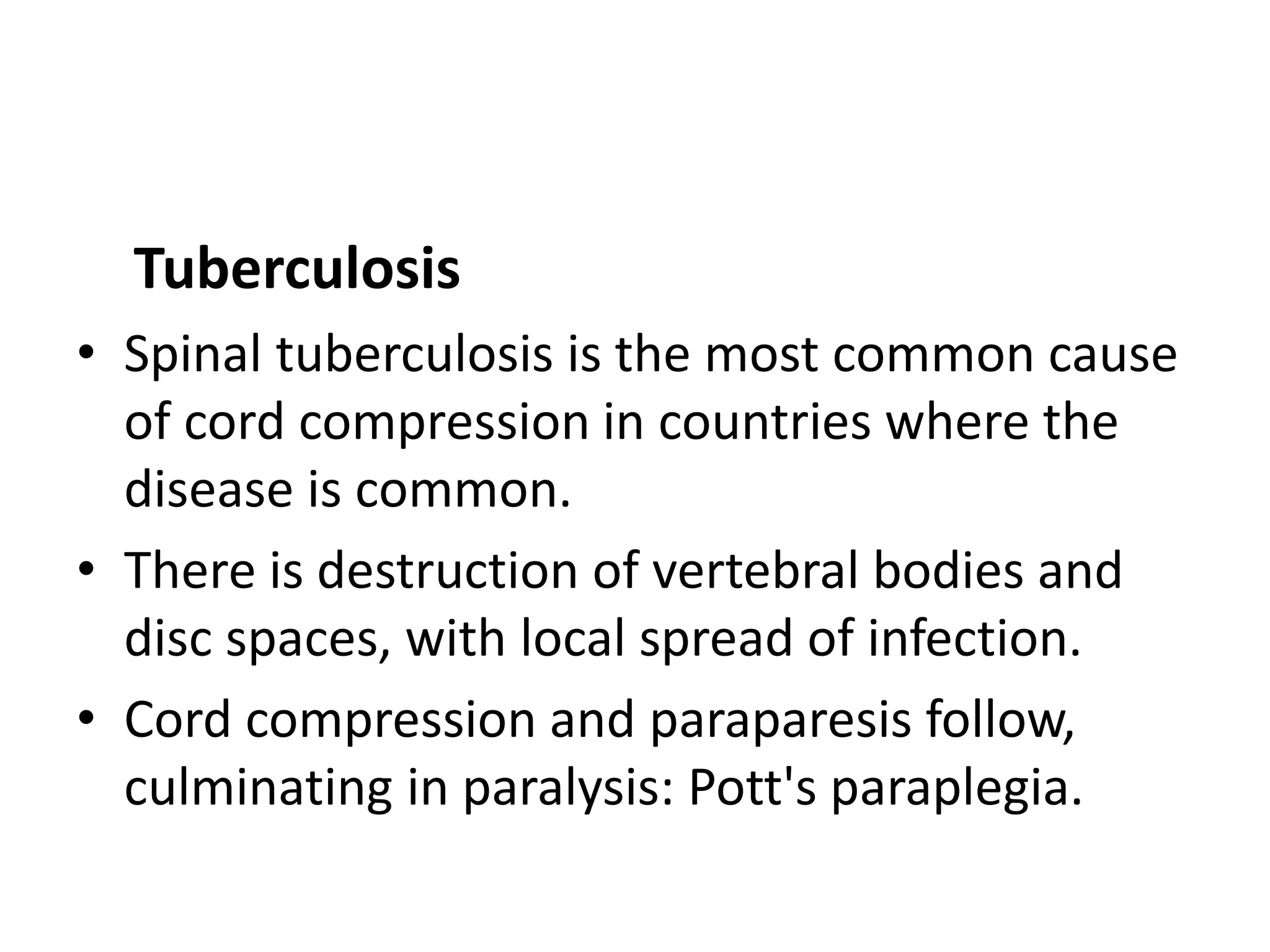 CORD COMPRESSION SYNDROME by DR. CHUKWUMA O.N. G. Department of ...
