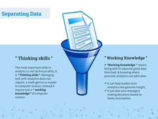 "a leader's guide to data analytics" | PPT