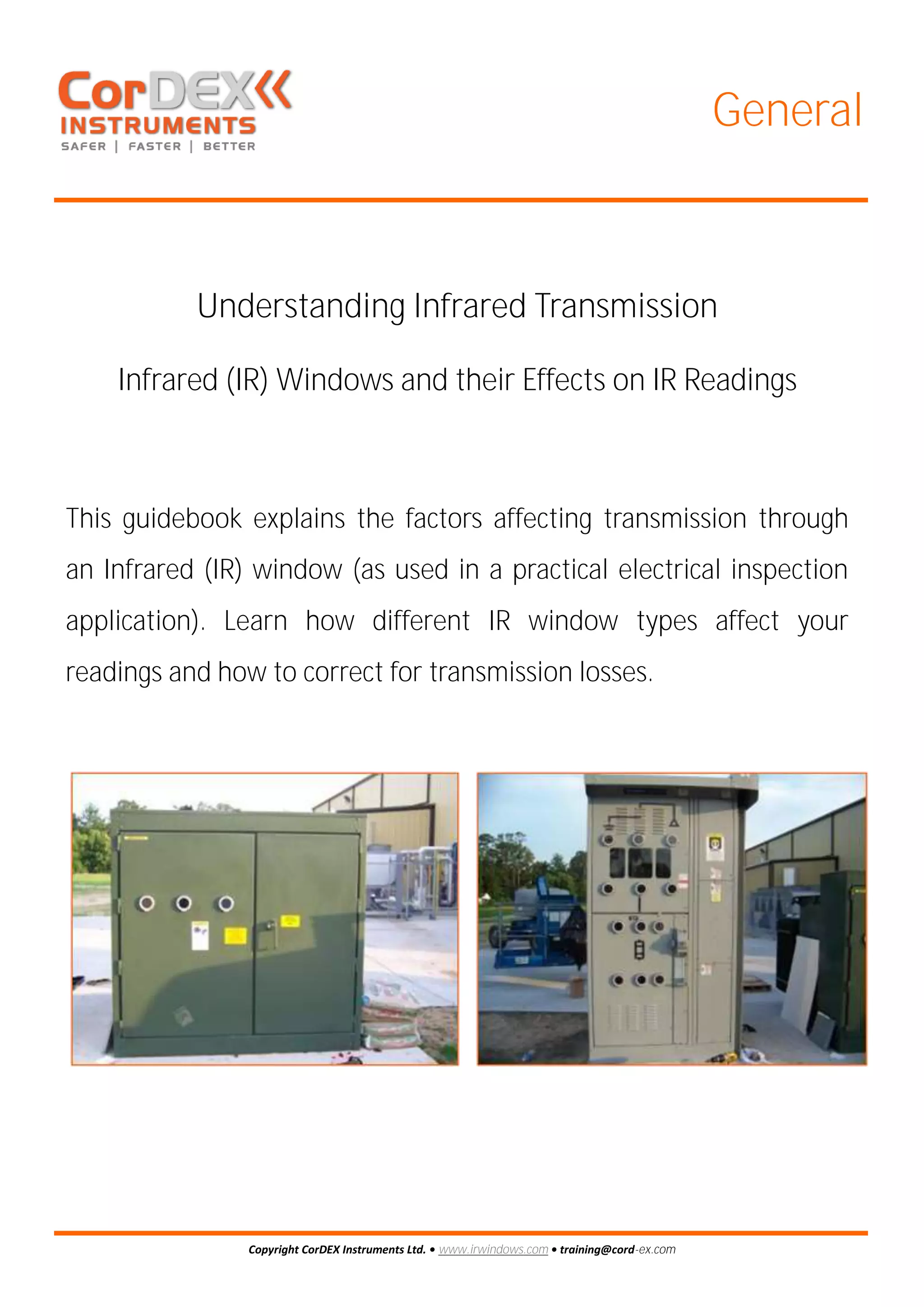 Cordex Instruments - IR Window Transmission Guidebook | PDF