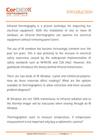 Cordex Instruments - IR Window Transmission Guidebook | PDF