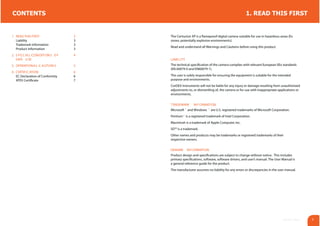 Cordex 2301XP Hazardous Area ATEX Certified Digital Camera - User ...