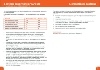 Cordex 2301XP Hazardous Area ATEX Certified Digital Camera - User ...