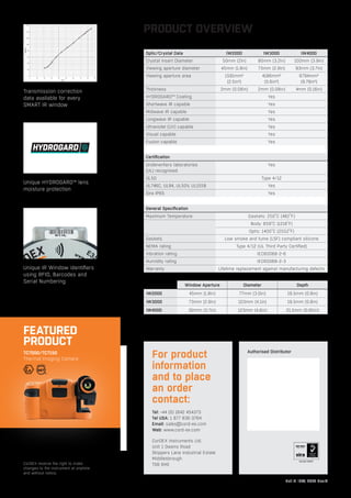 CorDEX Infrared (IR) Windows IW Series For Hazardous Areas | PDF
