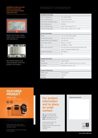 Cordex LM3000 Hazardous Area Laser Distance Meter | PDF | Physics | Science