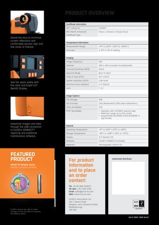 CorDex TC7150 Hazardous Area Thermal Imaging Camera | PDF