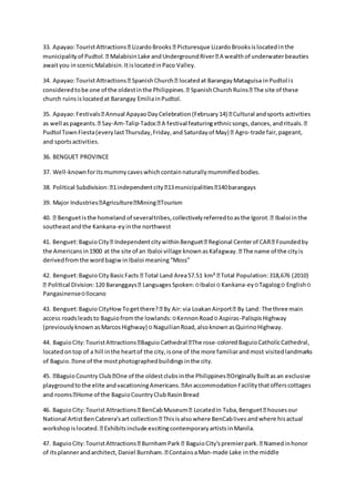 Cordillera | DOCX | Travel Locations | Travel