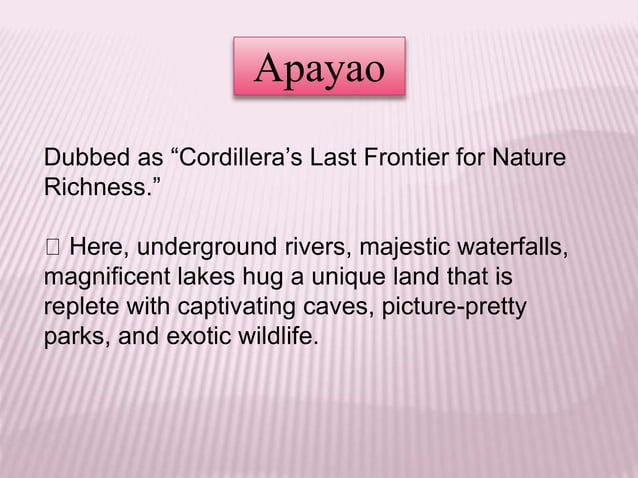 (CAR)Cordillera Administrative Region | PPTX | South America Travel ...