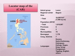 (CAR)Cordillera Administrative Region | PPTX