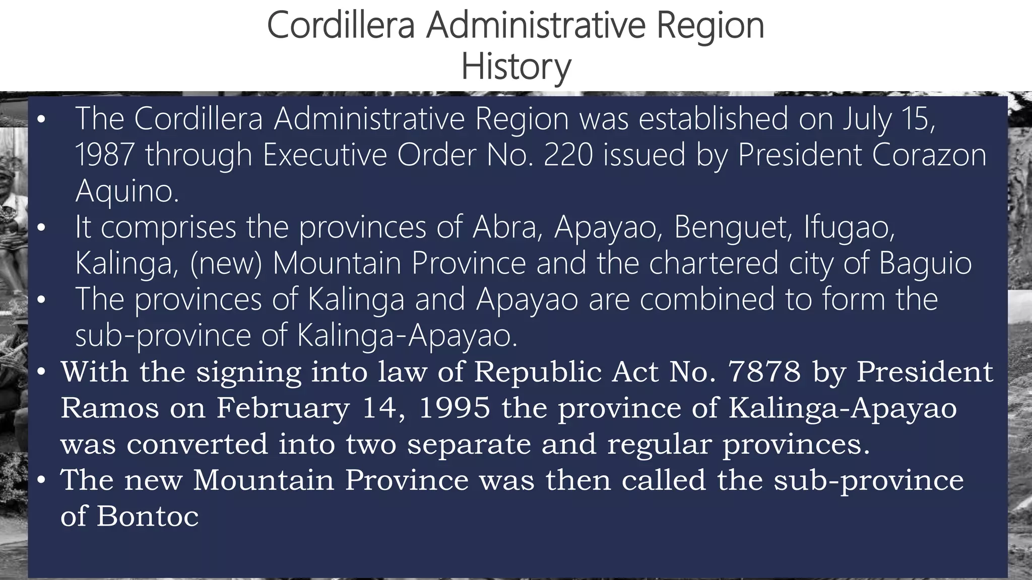 Cordillera administrative region (car) | PPTX