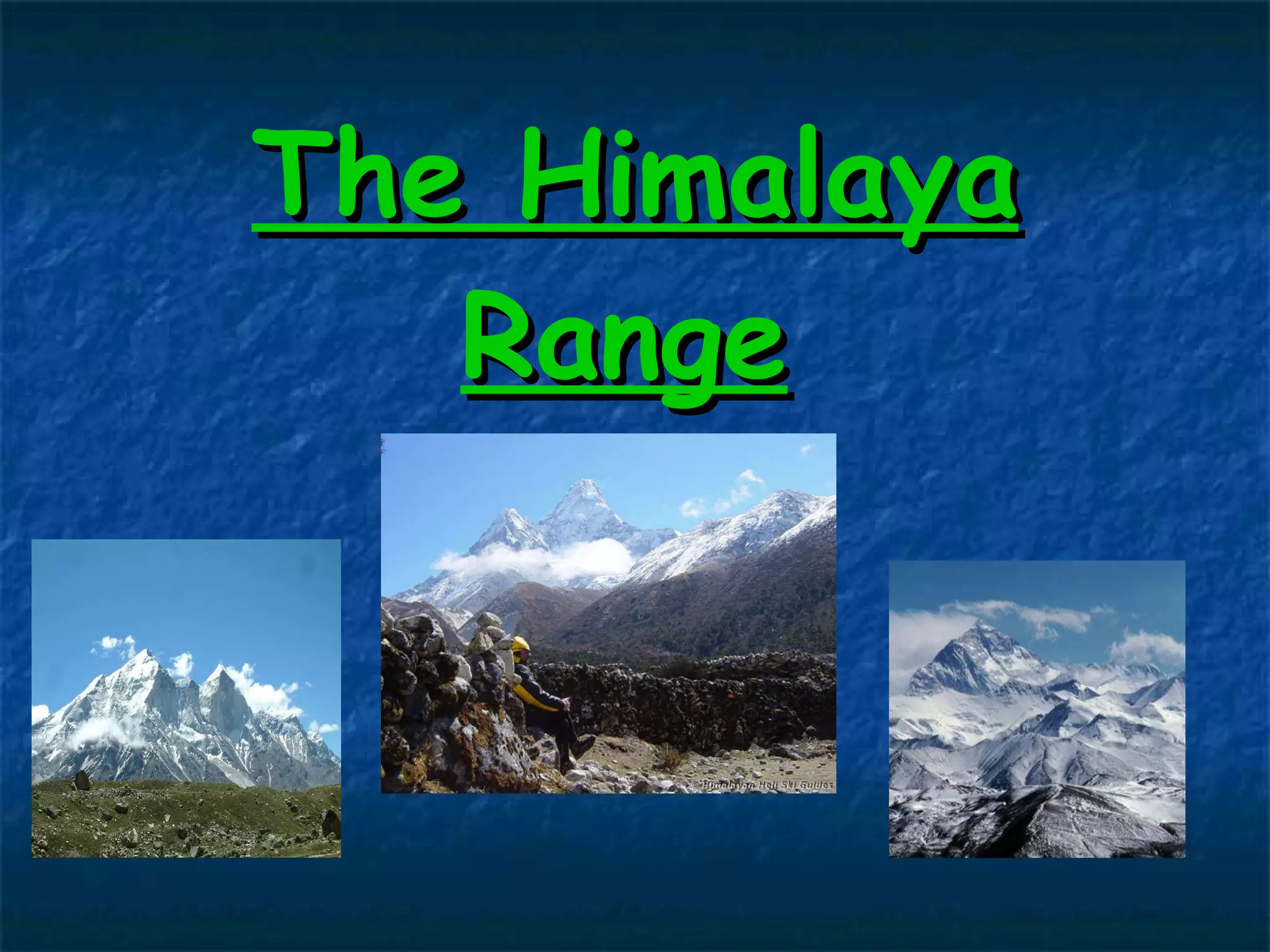 Cordillera del himalaya. | PPT