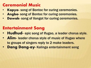 Music of Cordillera Grade-7 1st Quarter. | PPTX