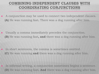 Cordinating conjunctions | PPTX