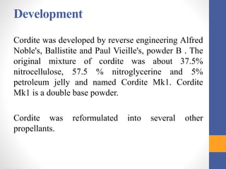 Cordite | PPTX