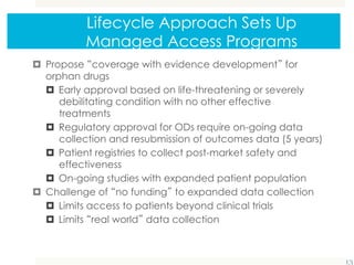 Canada’s Orphan Drug Regulatory Framework & panCanadian Access to Rare ...