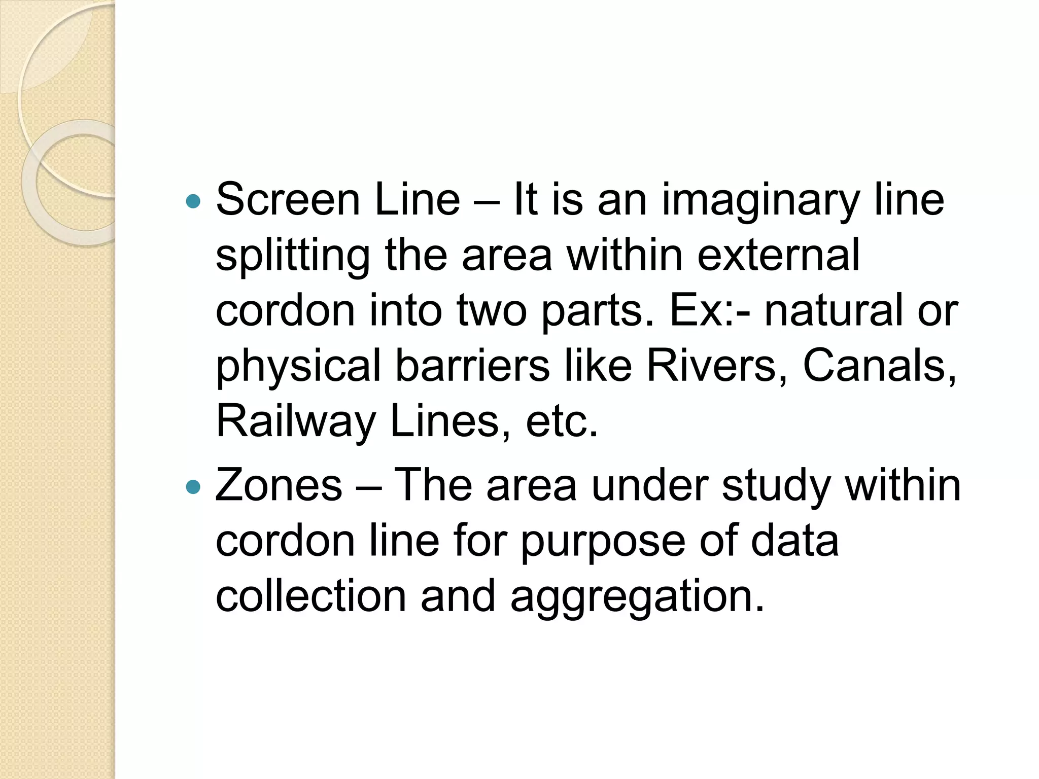 Cordon line survey | PPTX