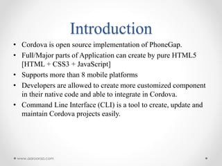 Cordova(PhoneGap) Linux full installation | PPTX