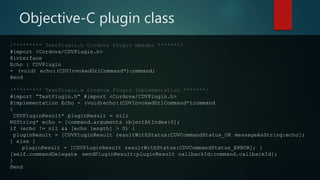 Cordova iOS Native Plugin Development | PPT