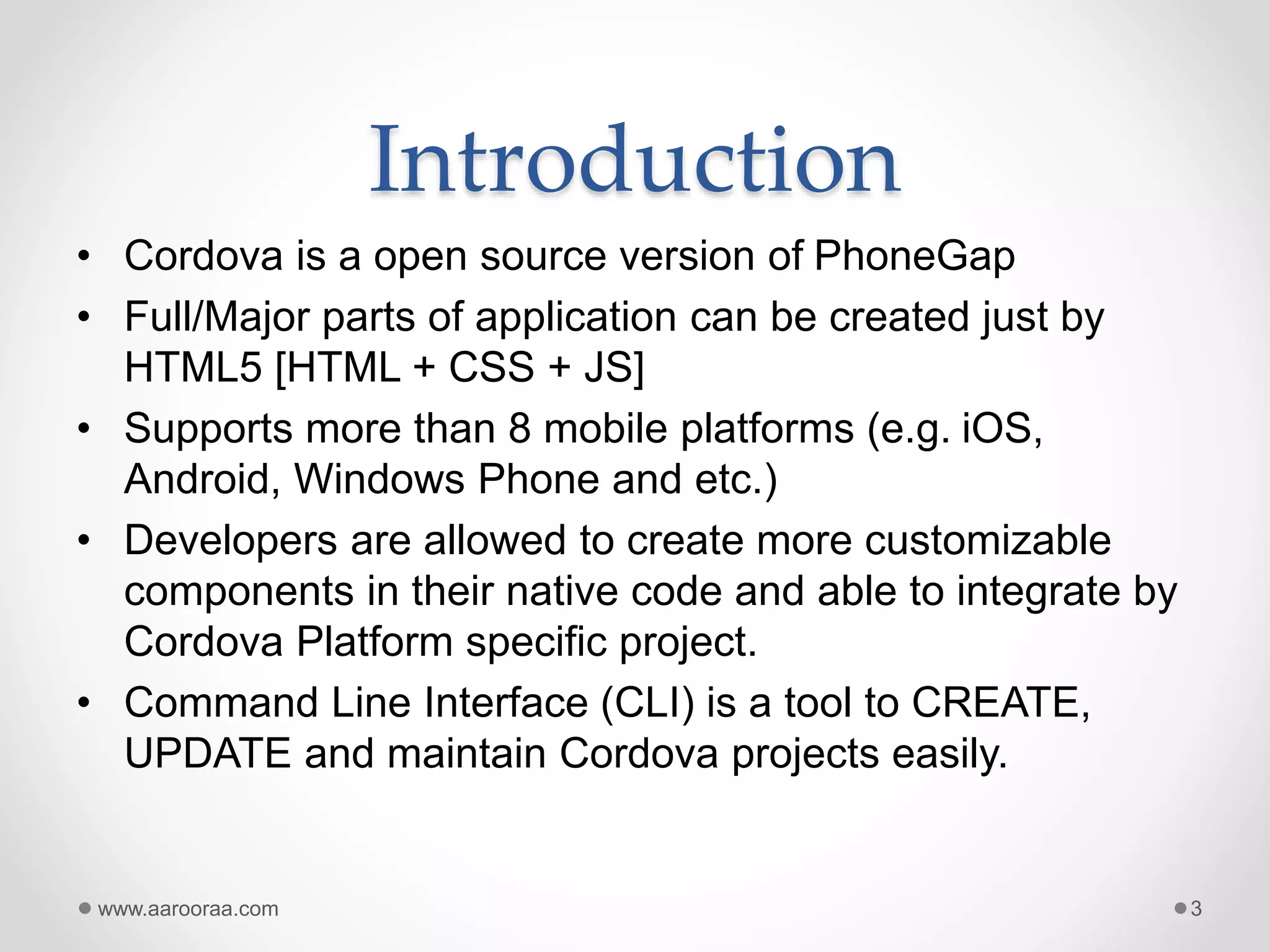 Cordova Windows Installation | PPTX | Operating Systems | Computer Software and Applications