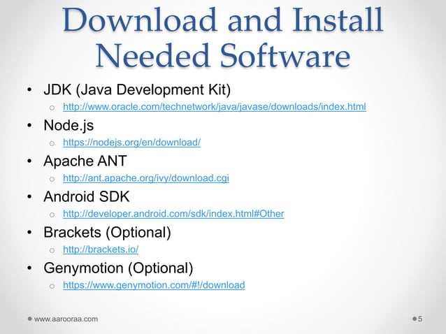 Cordova Windows Installation | PPT
