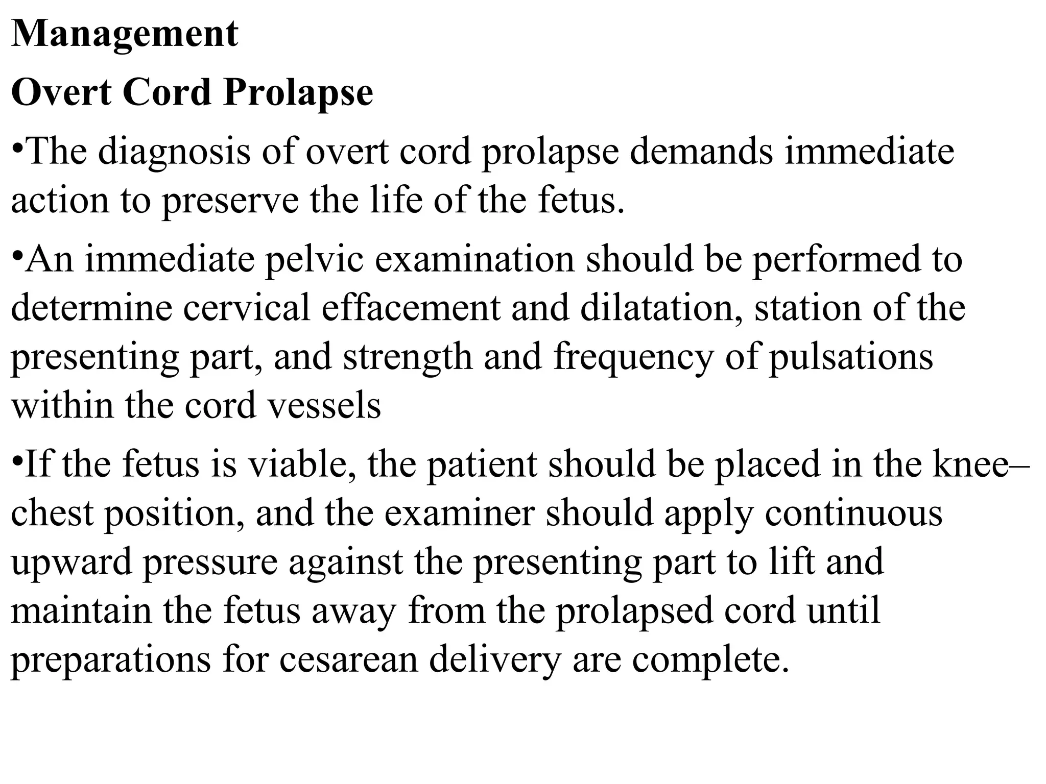 Cord prolapse | PPT