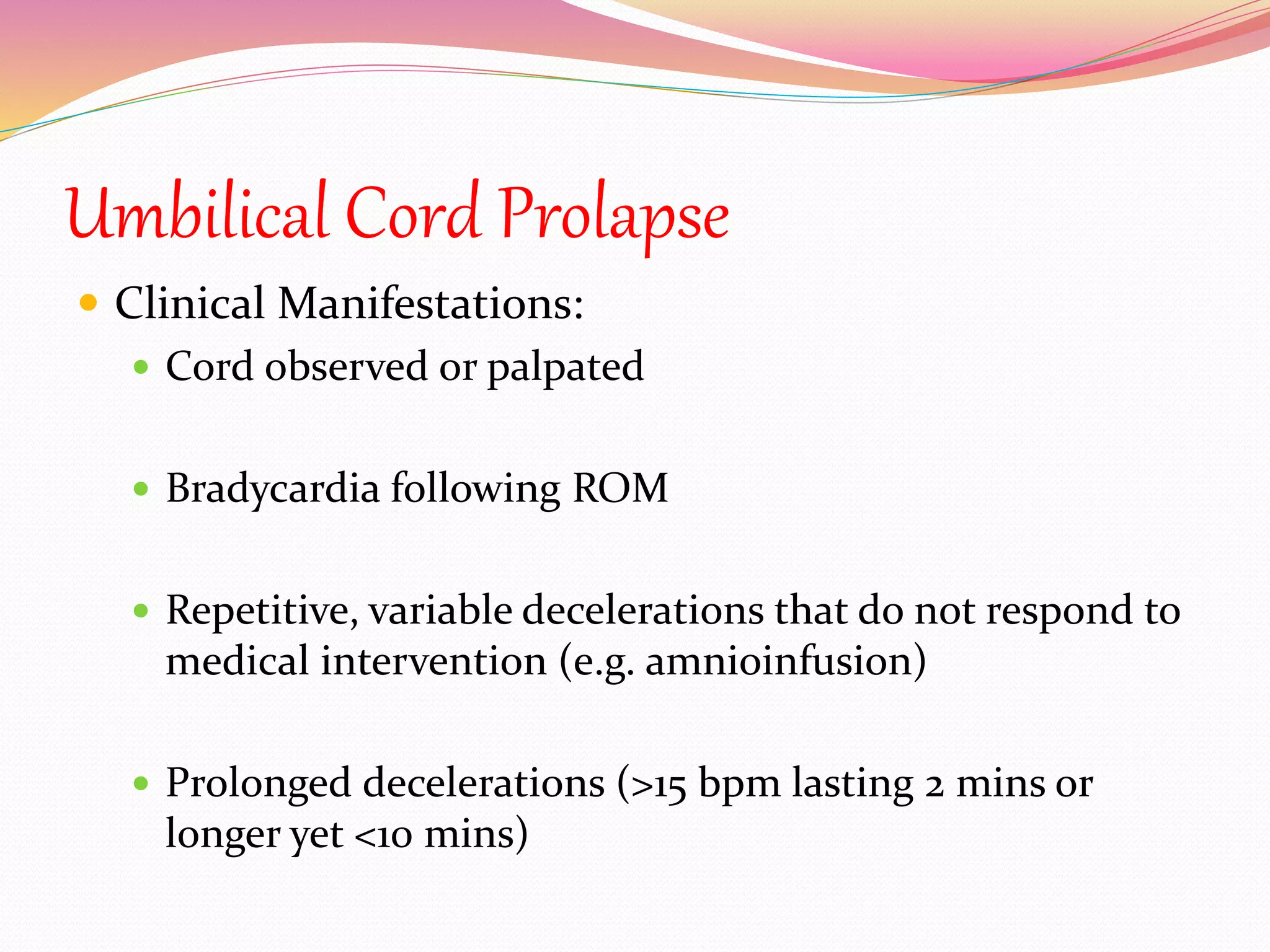 Umbilical Cord prolapse | PPTX
