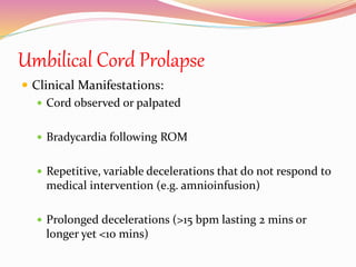 Umbilical Cord prolapse | PPTX