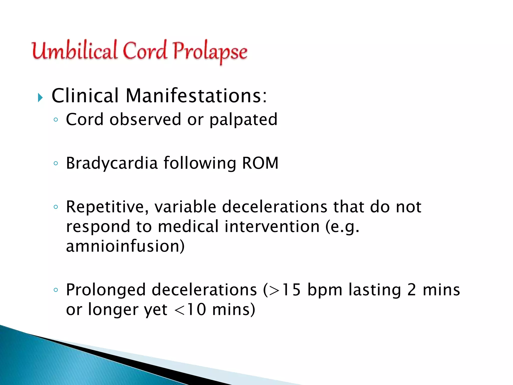 Cord prolapse | PPTX