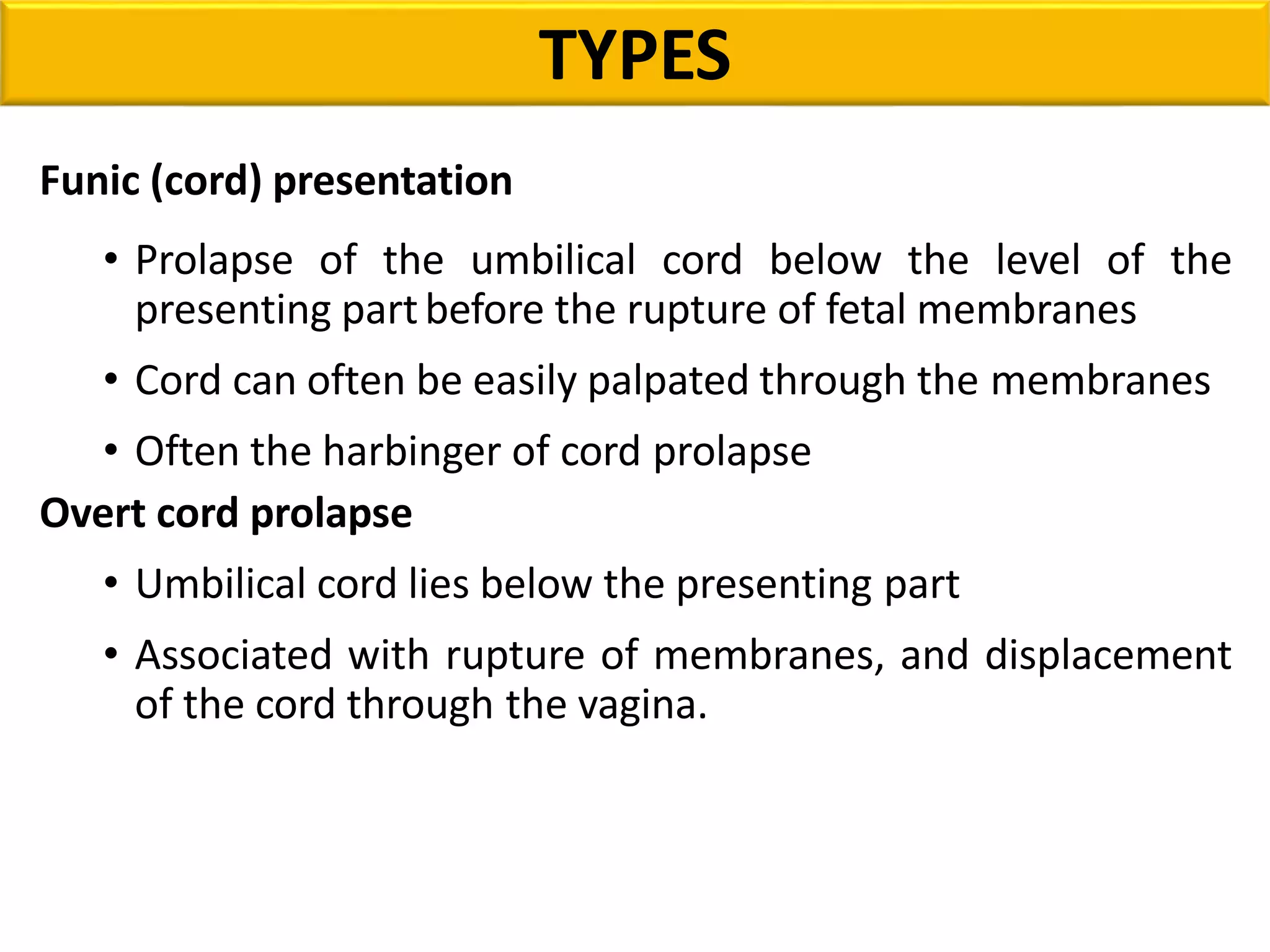 CORD PROLAPSE | PPTX