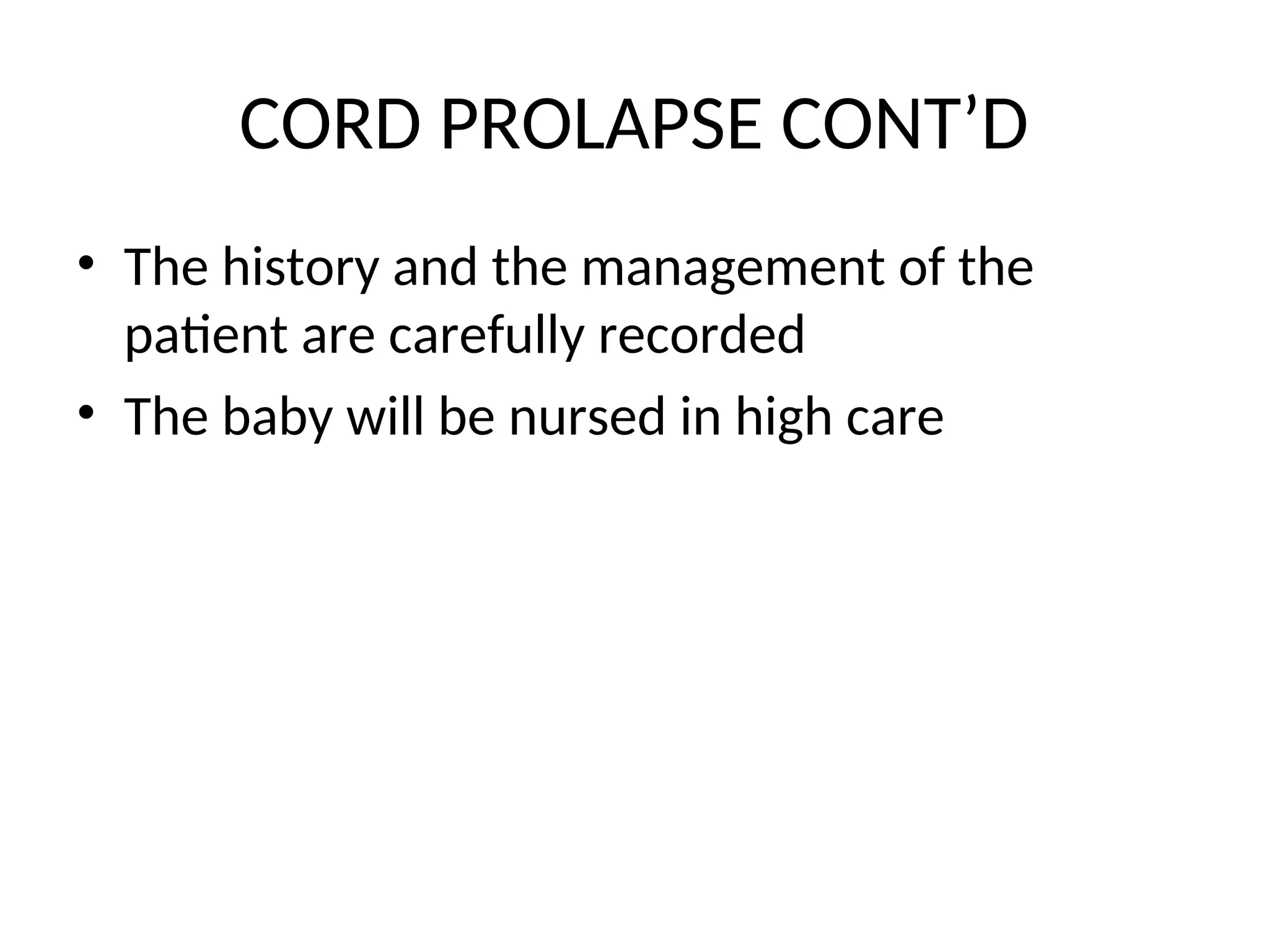 cordprolapse for power point presentations | PPT