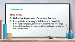 Cord prolapse by Taniya Mondal (Tutor, Shova Rani Nursing College) | PPT