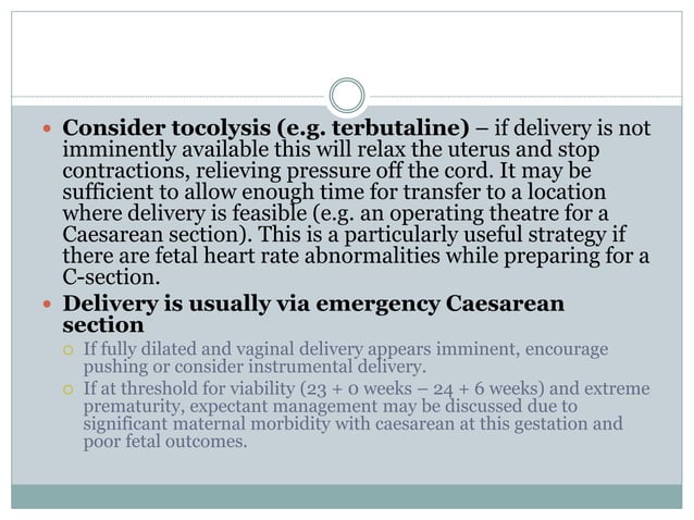 Cord prolapse & cord presentation | PPTX | Pregnancy | Reproductive Health