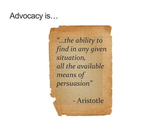 Effective Patient Advocacy: Problem + Solution = Collaboration | PPTX