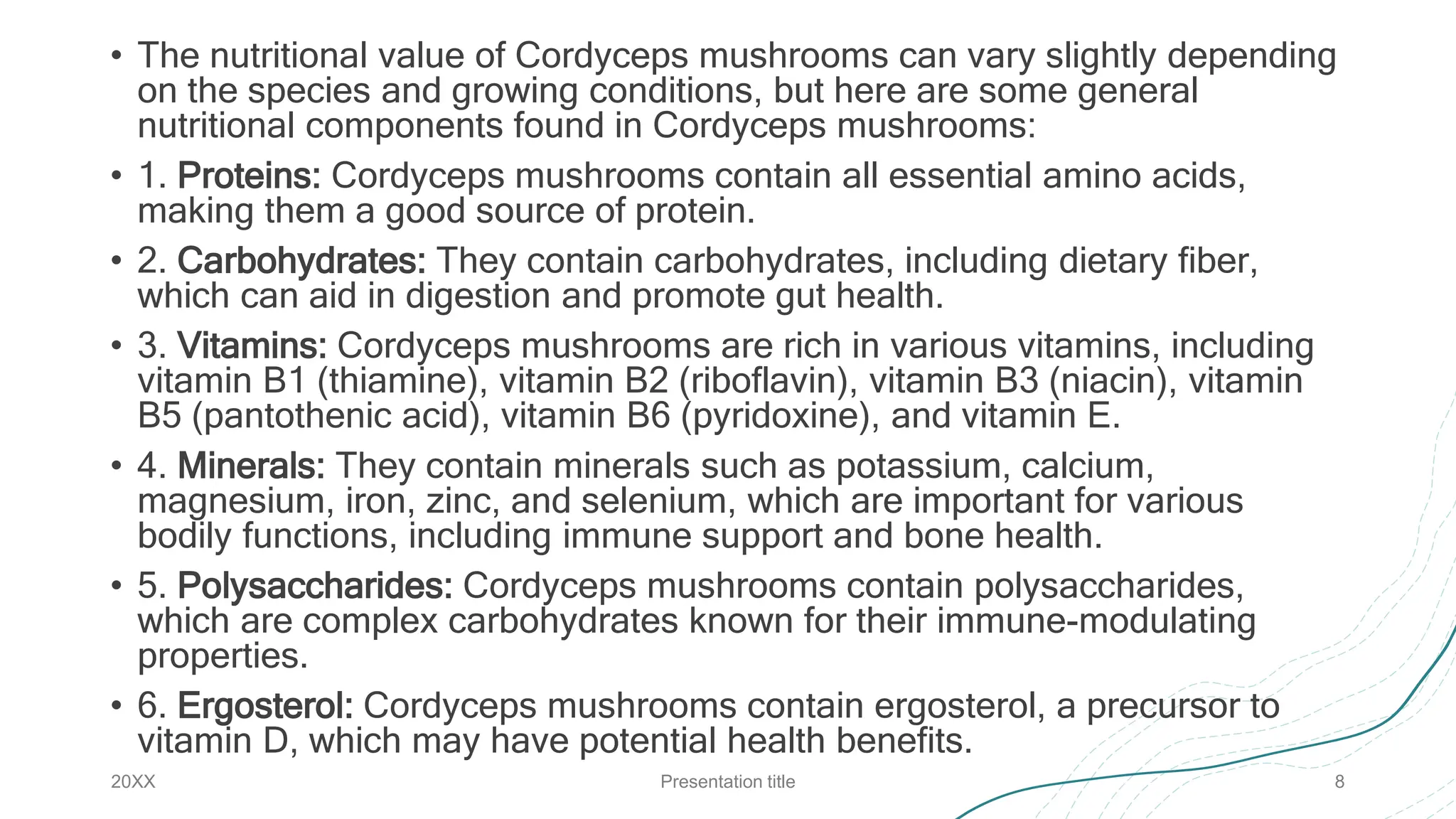 Cordyceps Mushroom introduction medicinal use nutrient importance | PPTX
