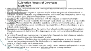 Cordyceps Mushroom introduction medicinal use nutrient importance | PPTX