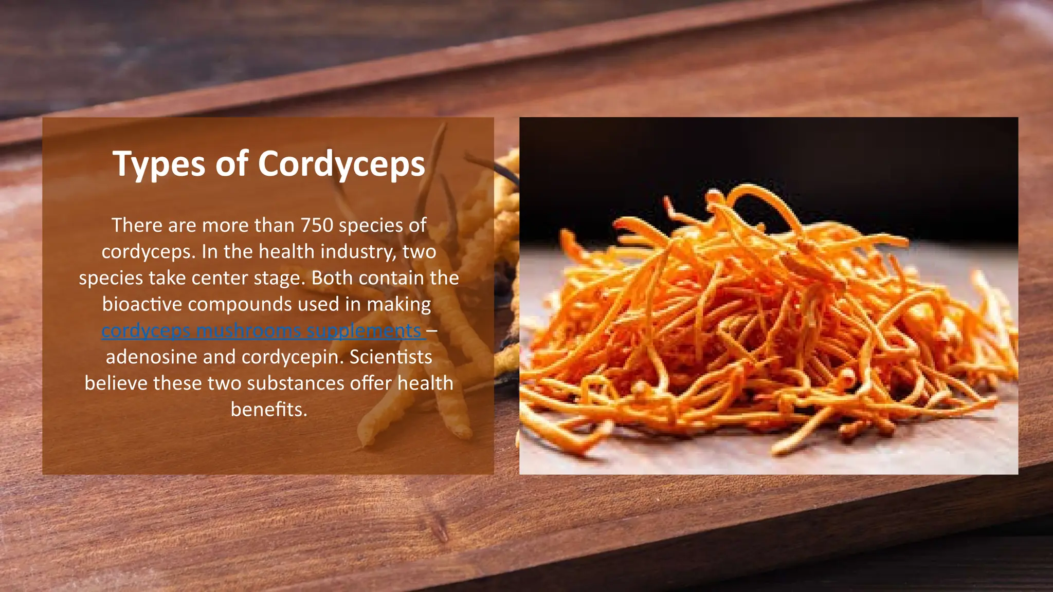 Cordyceps Mushrooms: An Overview Cordyceps Mushrooms: An Overview. | PPTX